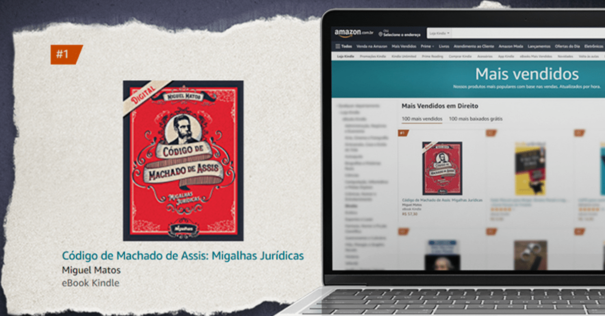 #1 na Amazon: Código de Machado de Assis é o livro mais vendido - Migalhas