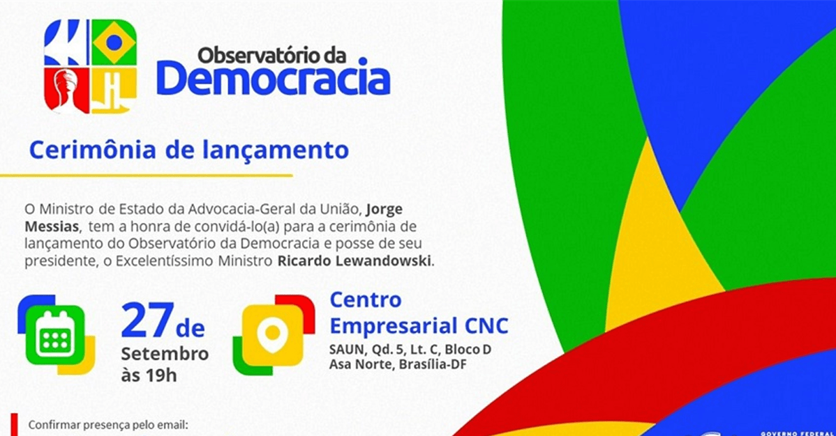 Cerimônia de lançamento do Observatório da Democracia - Migalhas Cerimônia de lançamento do Observatório da Democracia - Migalhas