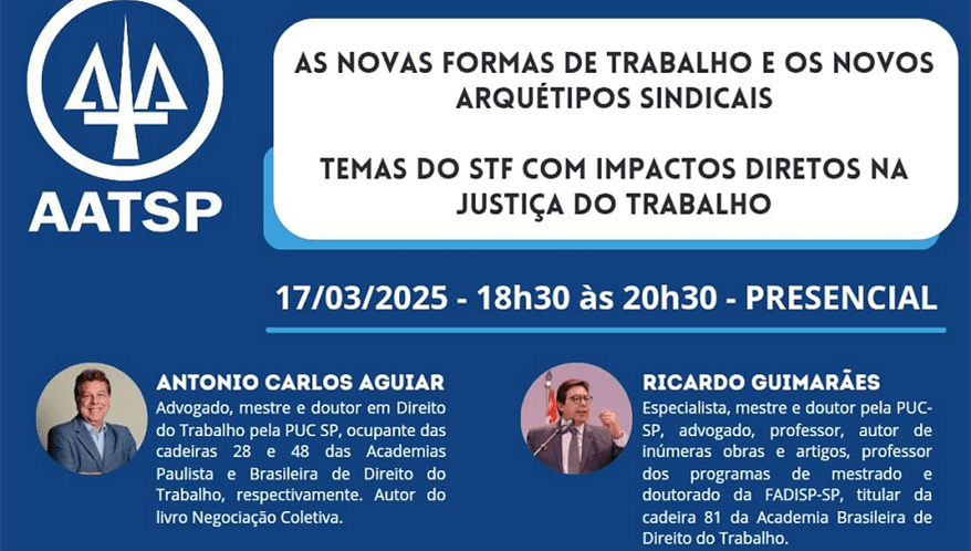 AATSP convida: curso sobre temas do STF com impactos na justiça - Migalhas